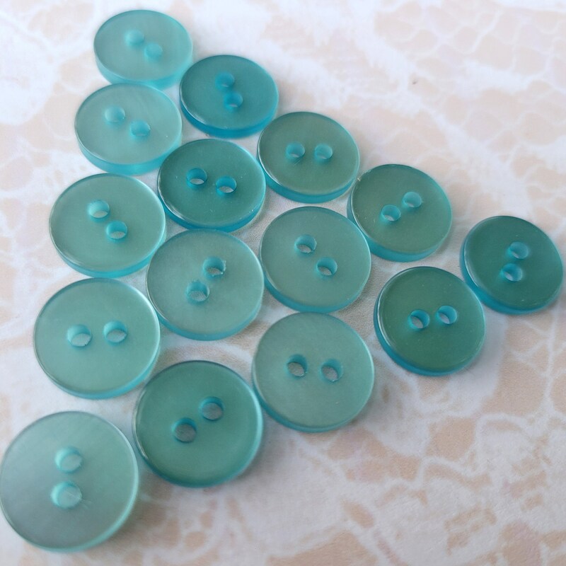 Teal Buttons - Etsy