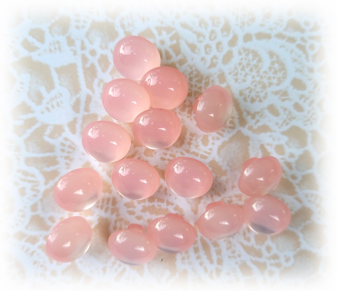 10 Baby Pink Vintage Shank Buttons 7/16 Inch - Etsy