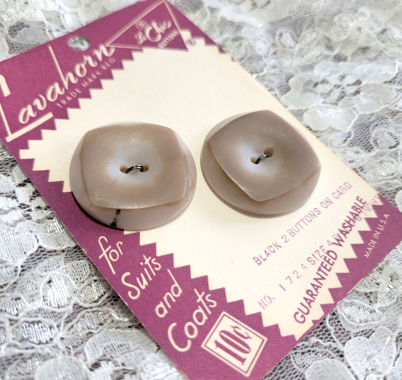 Lavahorn Le Chic Buttons for Suits and Coats Brown Vintage - Etsy