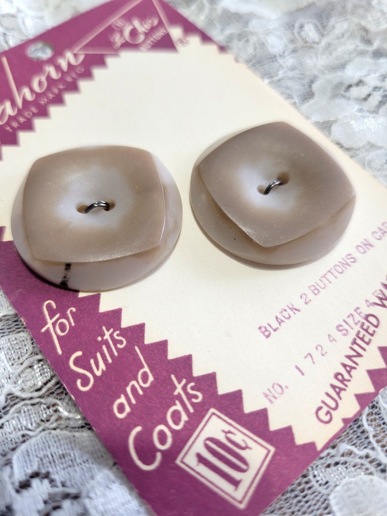 Lavahorn Le Chic Buttons for Suits and Coats Brown Vintage - Etsy