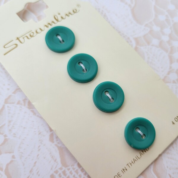 Teal Buttons - Etsy