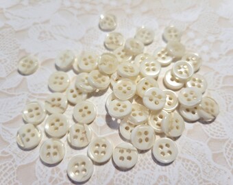 White Buttons | Etsy