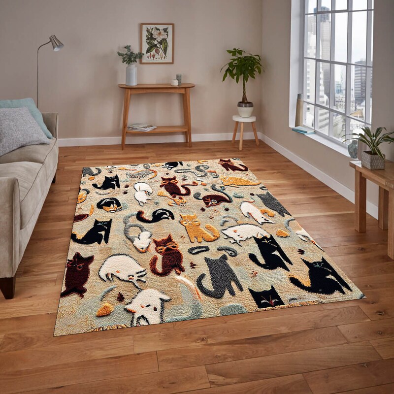 Kitty Rug - Etsy