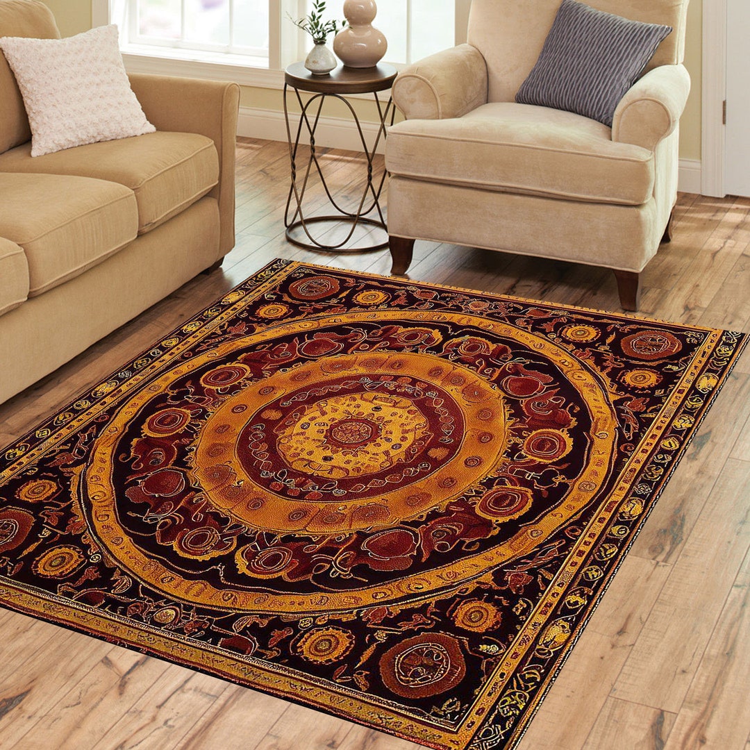 Meditation Rug,ohm Rug,energy Field Rug,nirvana Rug,sun Pattern Rug ...