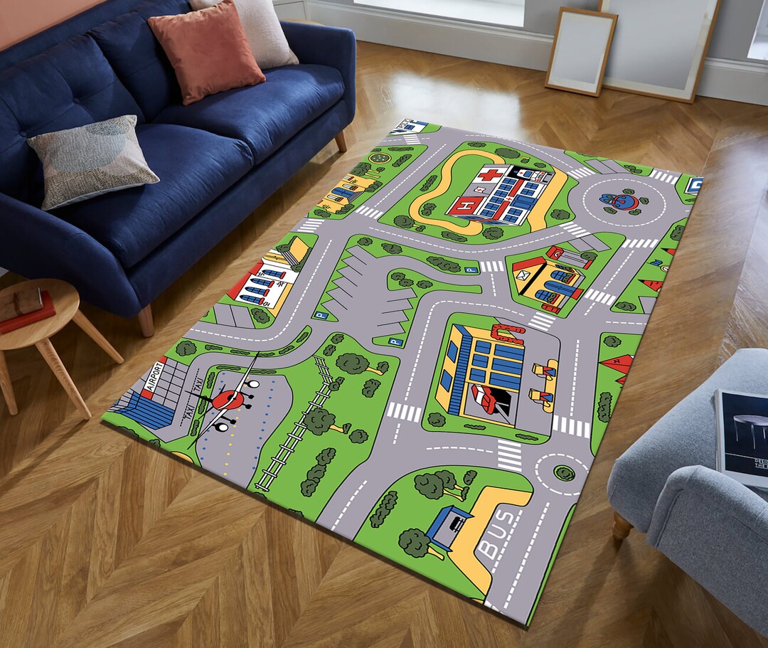 Creative Kid Rug,increase Imagination,play in Safety,playground Rug ...