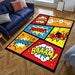 Pop Art Rug,boom Rug,comic Rug,comic Effect Rug,baam Rug,colorful Rug ...