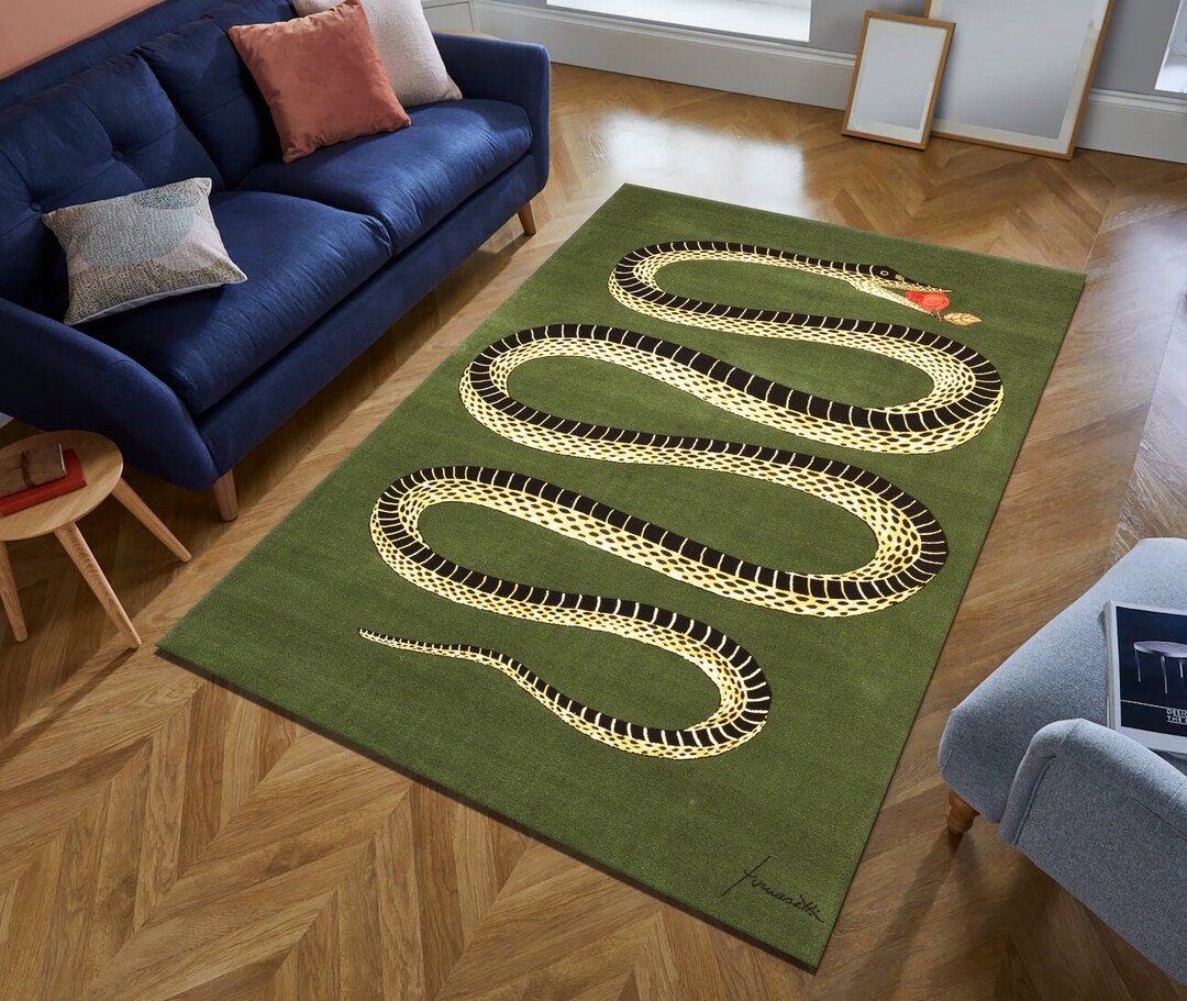 Snake Rug,animal Rug,trickster Rug,snake Pattern Rug,snake Theme Rug ...