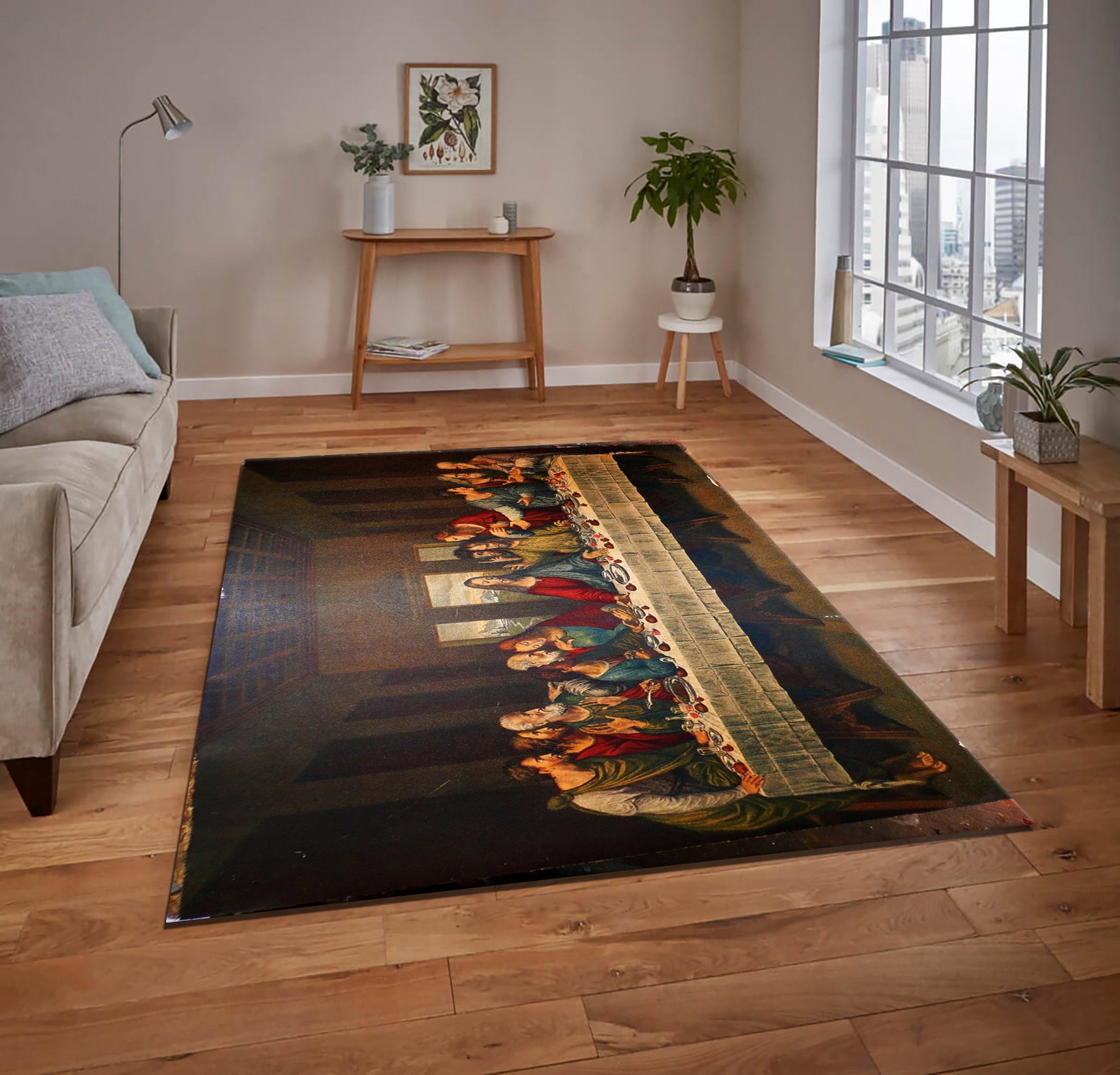 The Last Supper,da Vinci Rug,art Lover Rug,dinner Rug,jesus Rug,indoor ...
