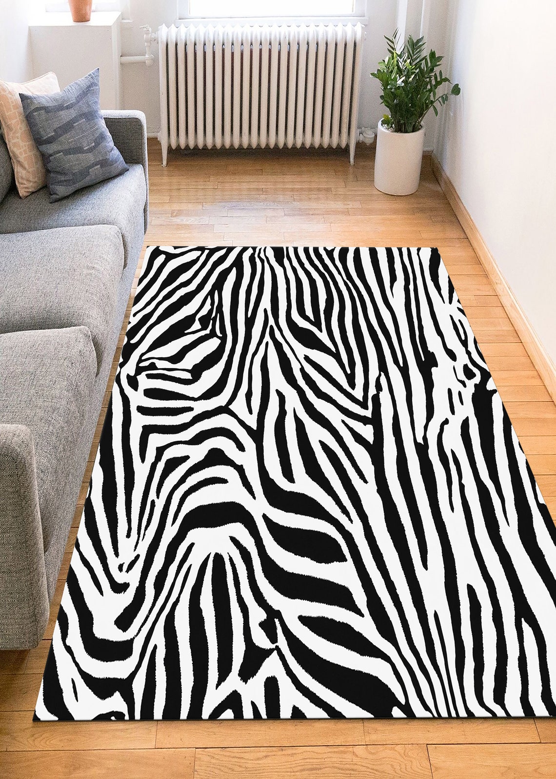 Psychedelic Zebra Rug,zebra Design Rug,wavy Pattern Rug,zebra Pattern ...