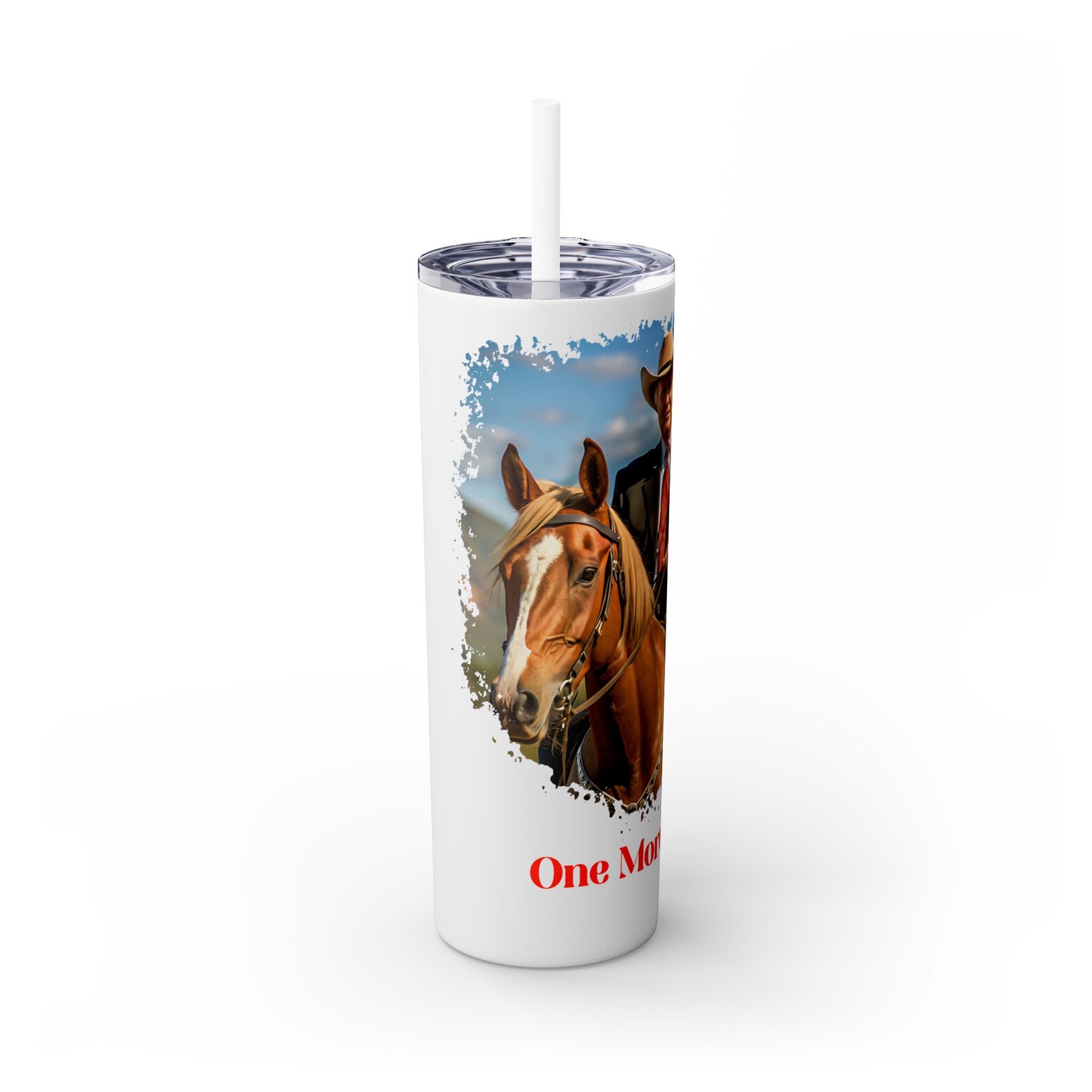 Personalized Trump Cowboy Skinny Tumbler With Straw, 20oz - Etsy