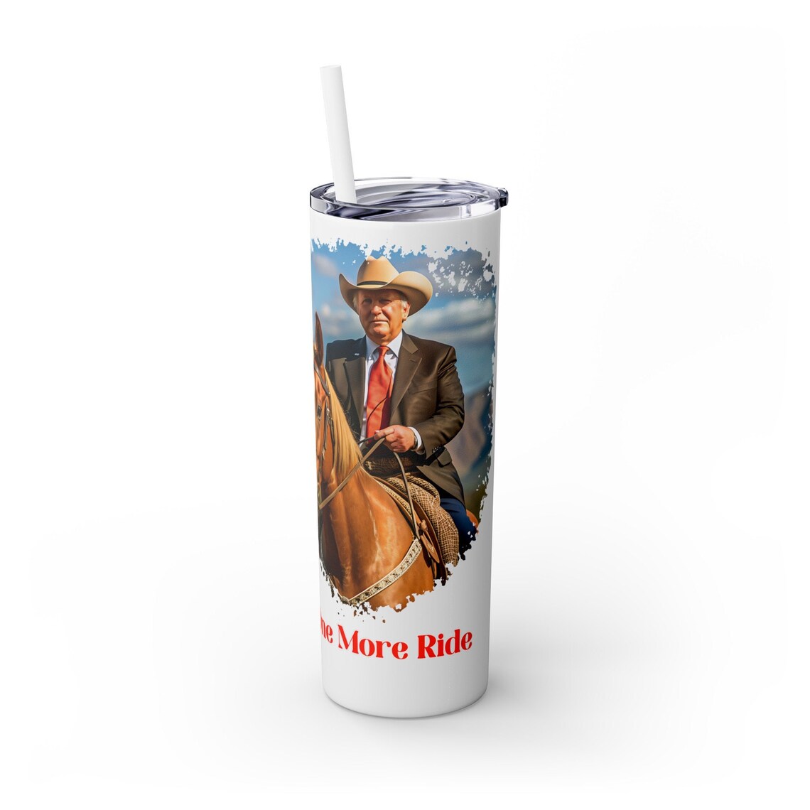 Personalized Trump Cowboy Skinny Tumbler With Straw, 20oz - Etsy