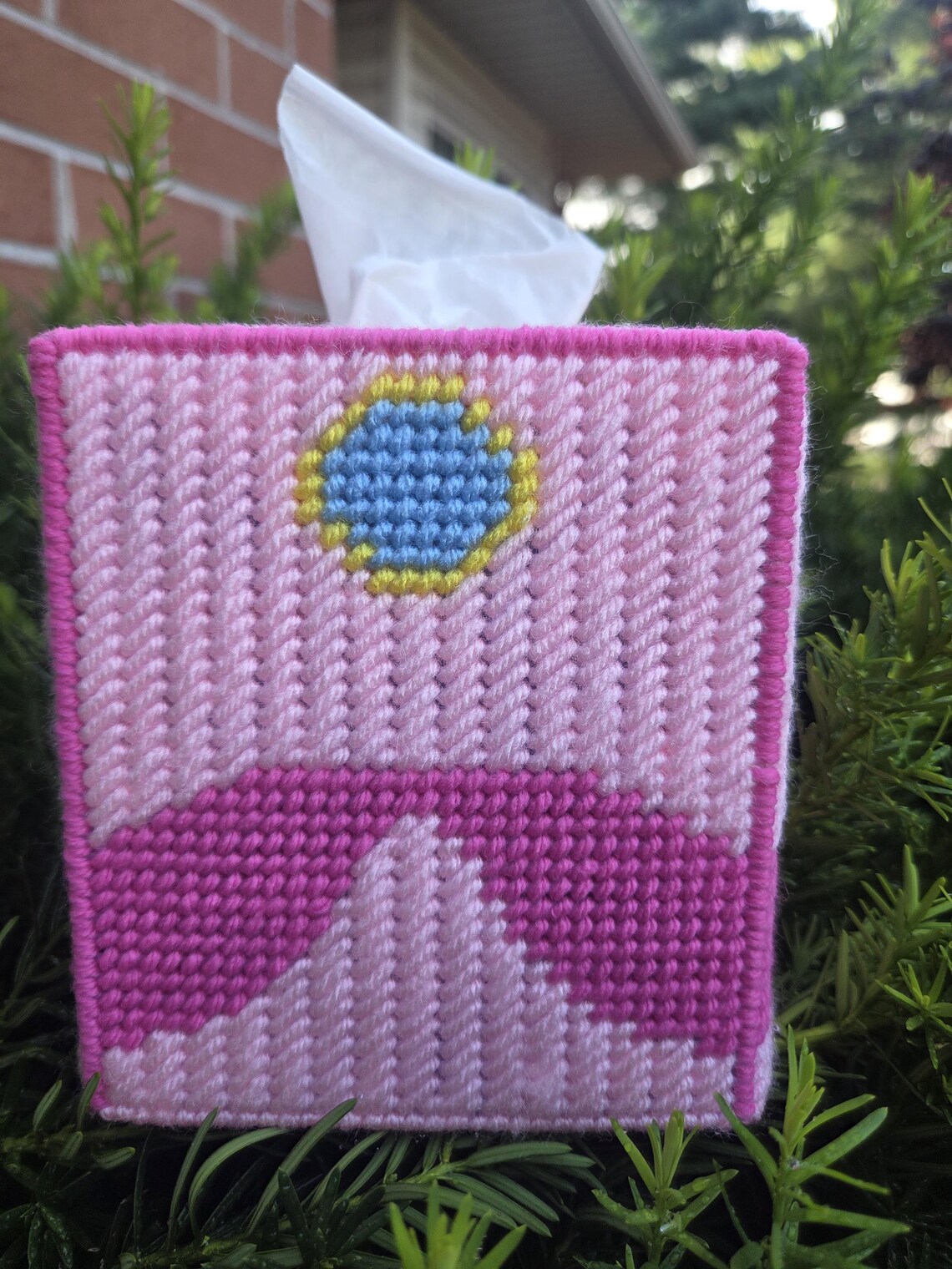 Plastic Canvas Princess Peach With Coin Top Square Tissue Box Cover - Etsy
