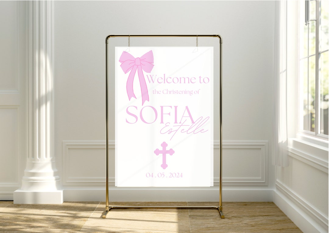 Bow Welcome Sign Digital Instant Download - Etsy