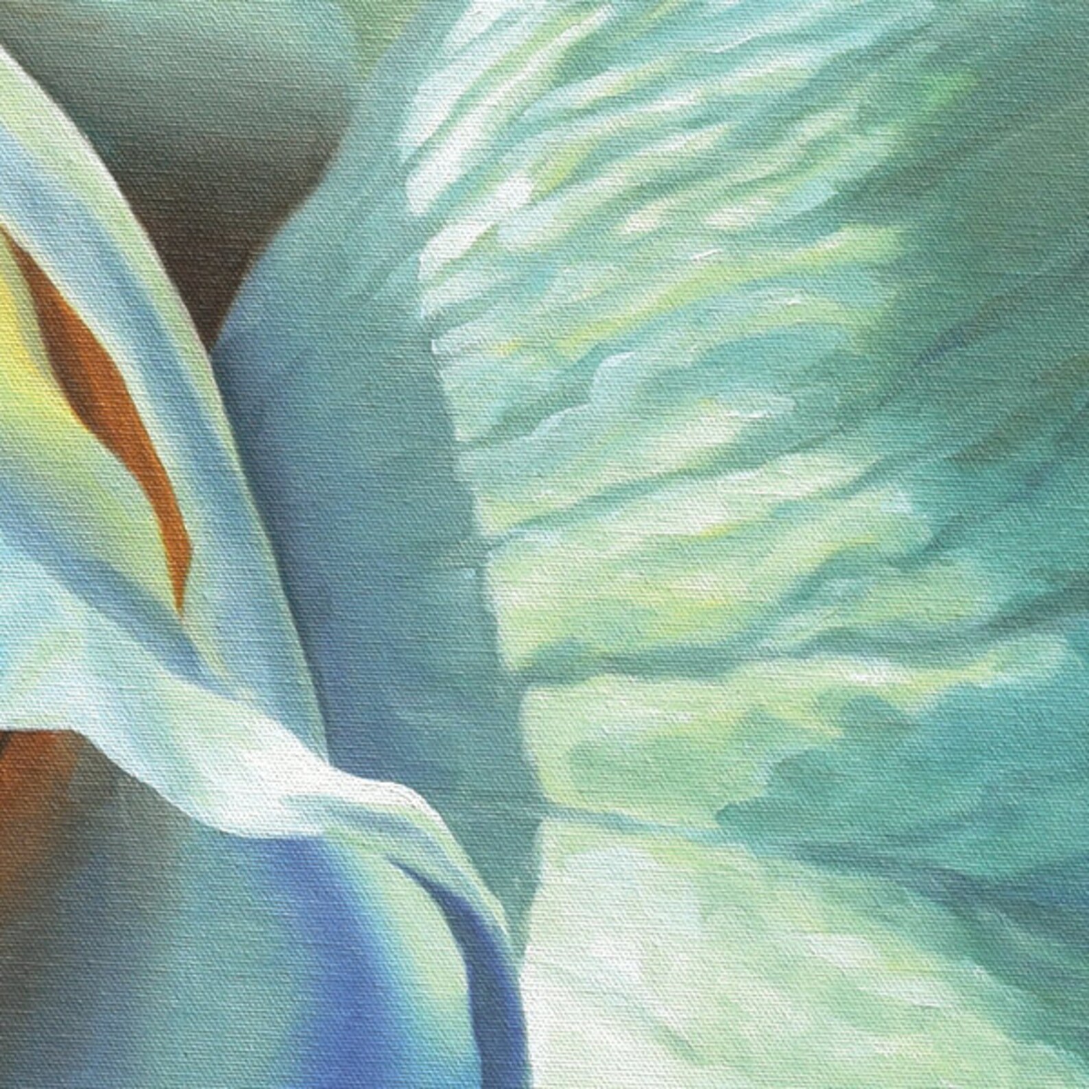 DANFORTH Gardenia, 30x30 Original Realistic Floral Oil Painting, Canvas ...