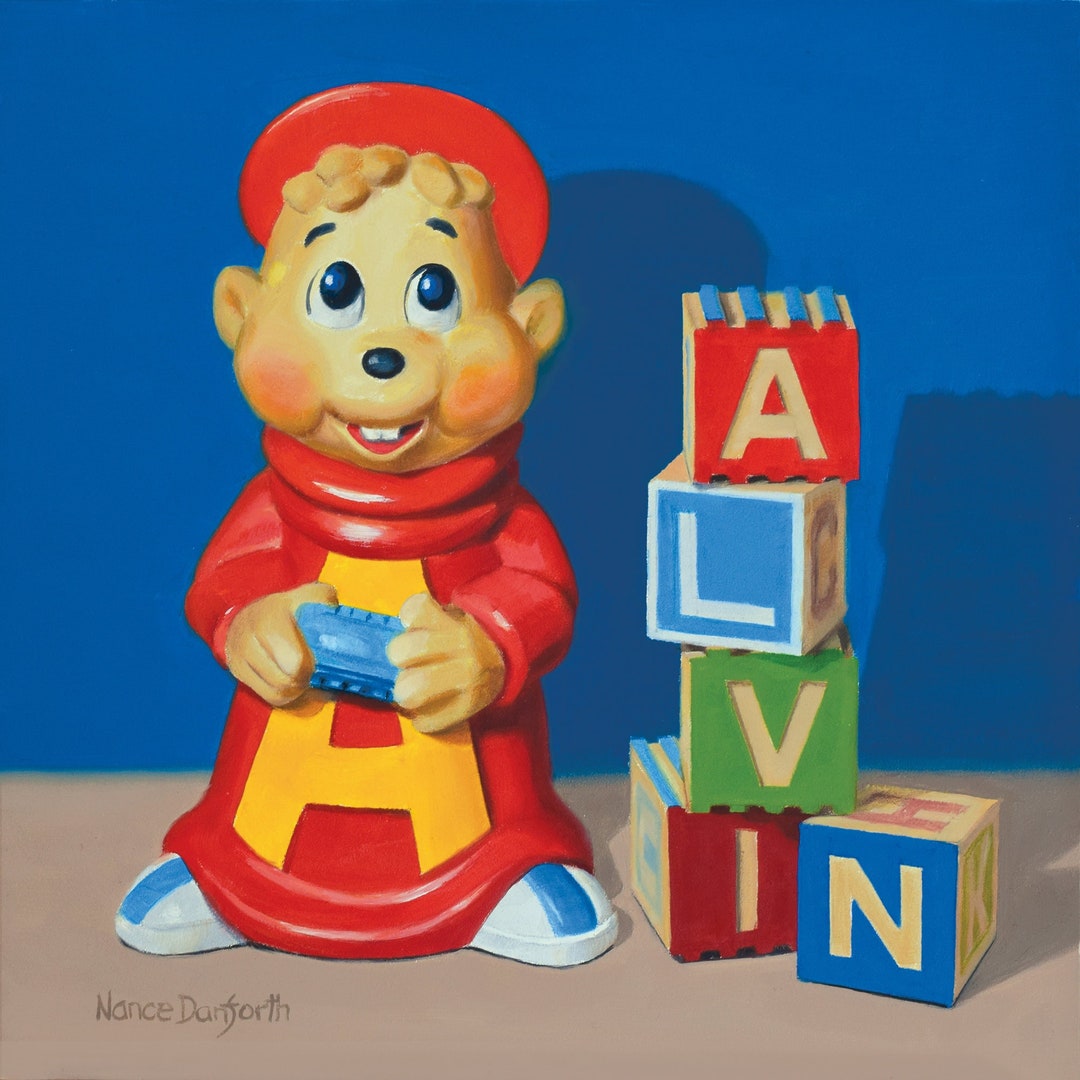 Alvin, 8x8 Original Realistic Oil Painting, Still Life Art, Danforth ...