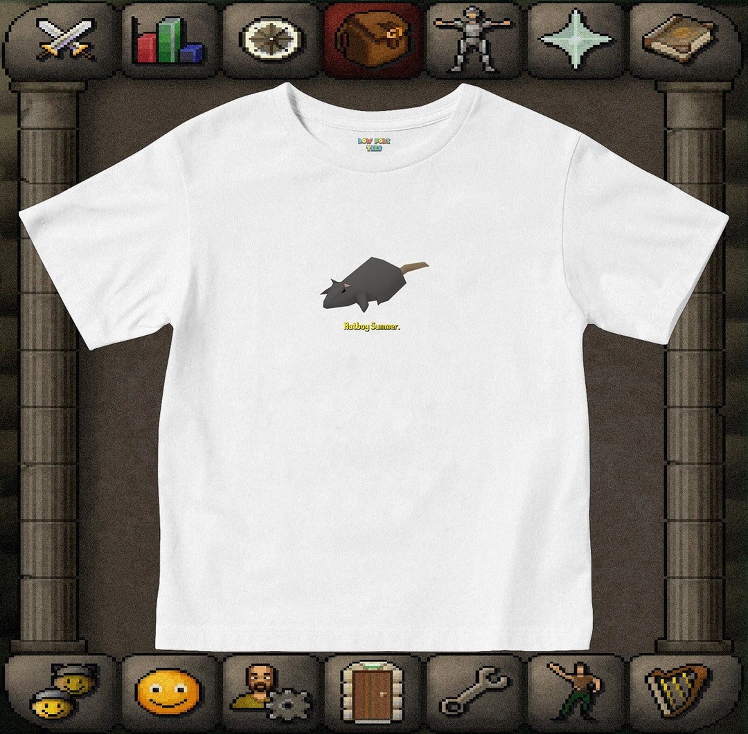 Rat Boy Summer Tee - Low Poly Animals - Meme - Runescape - Etsy