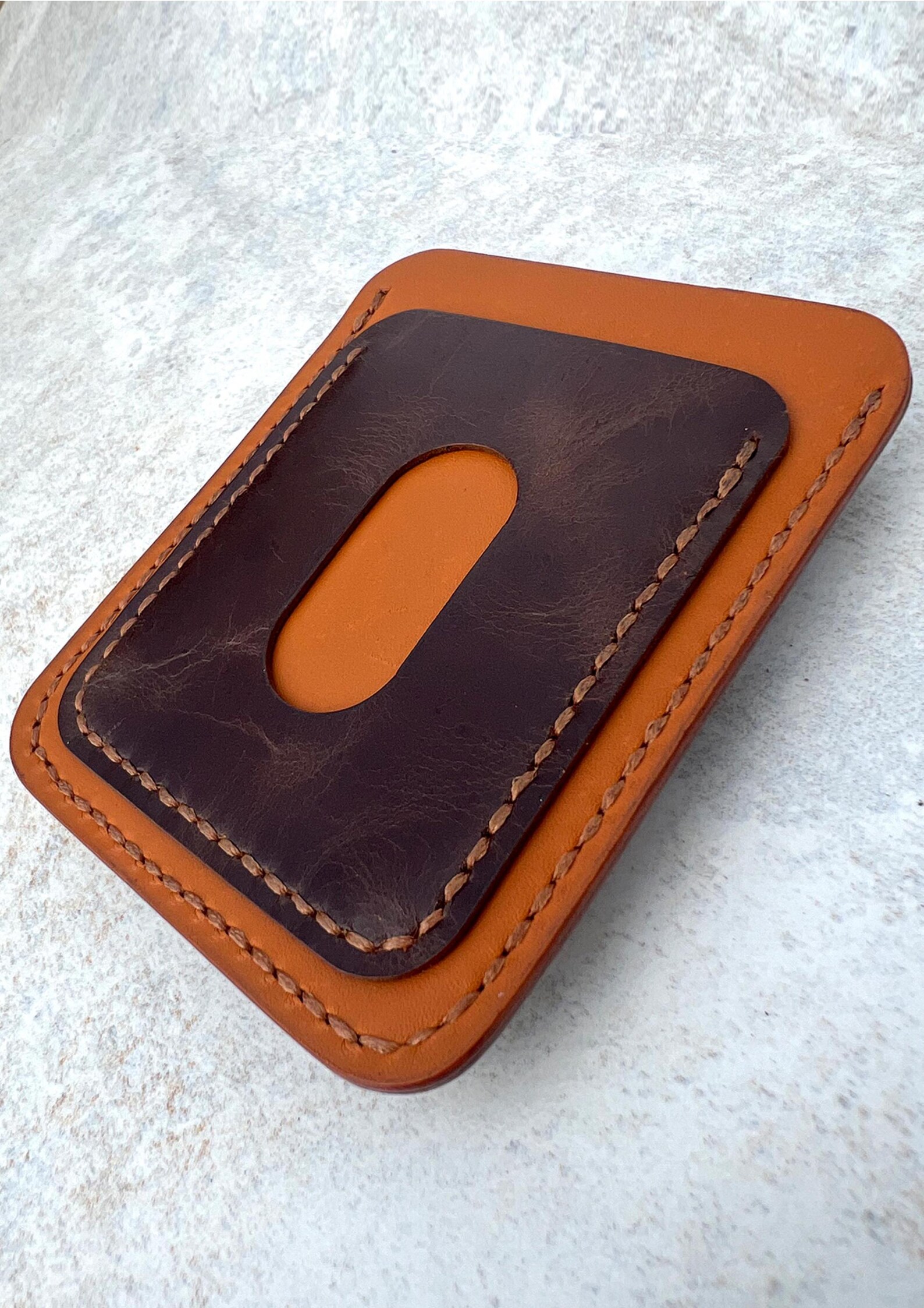 Leather Card Holder Pattern Leather Minimal Wallet Credit Card Holder ...