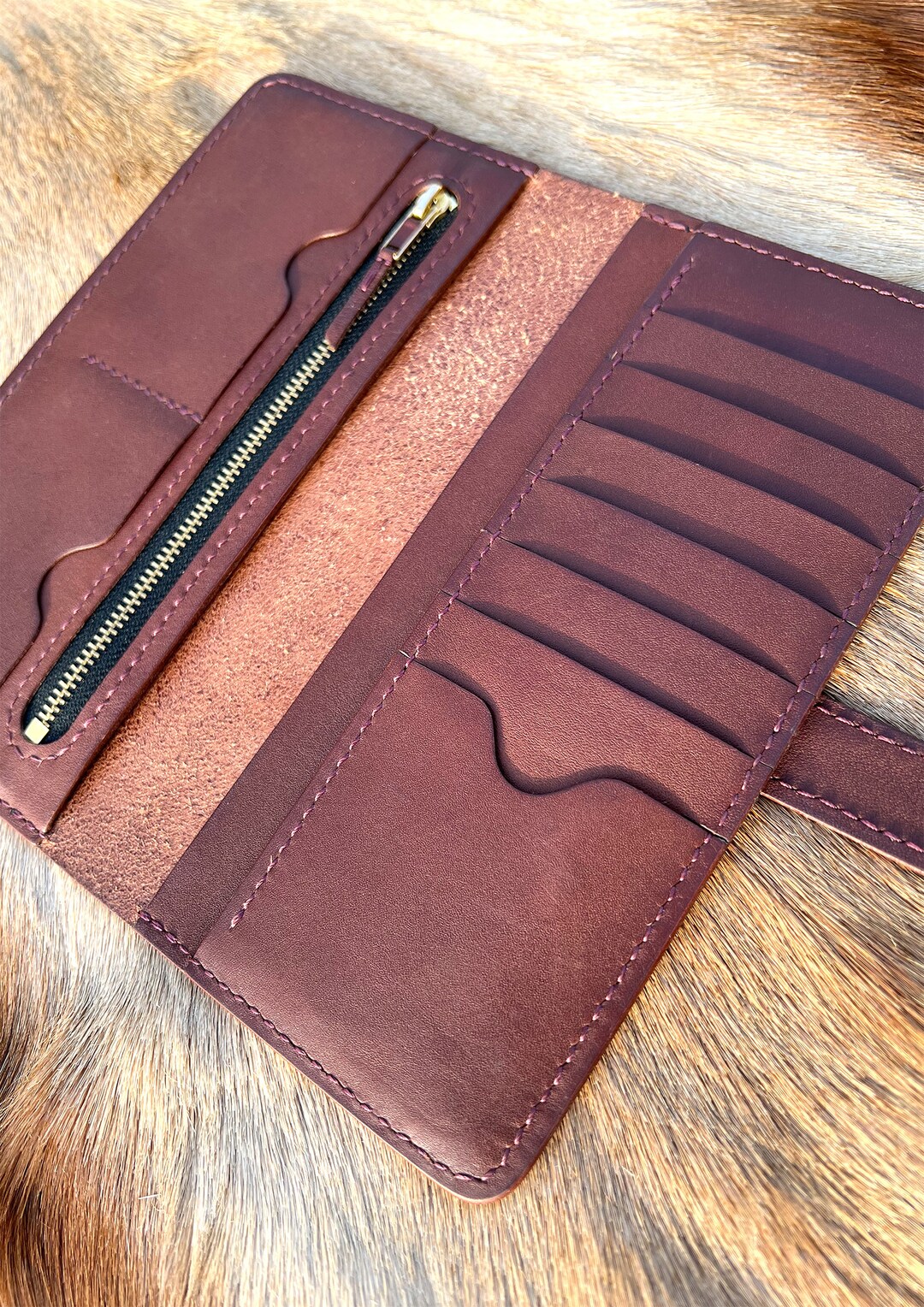 Long Wallet Pattern - Leather DIY - Wallet PDF Download - Wallet ...
