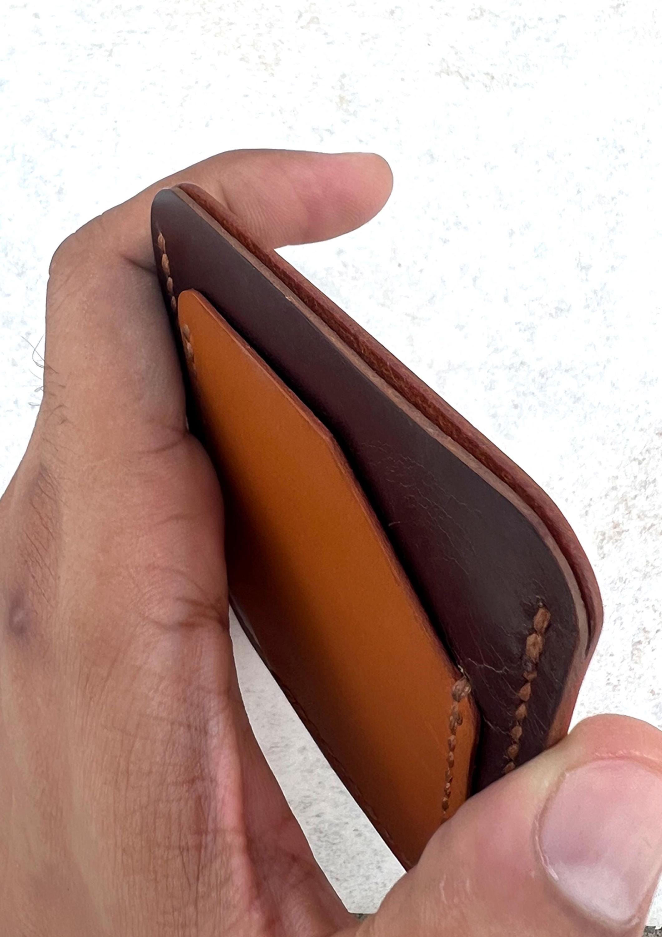 Leather Card Holder Pattern Leather Minimal Wallet Credit Card Holder ...