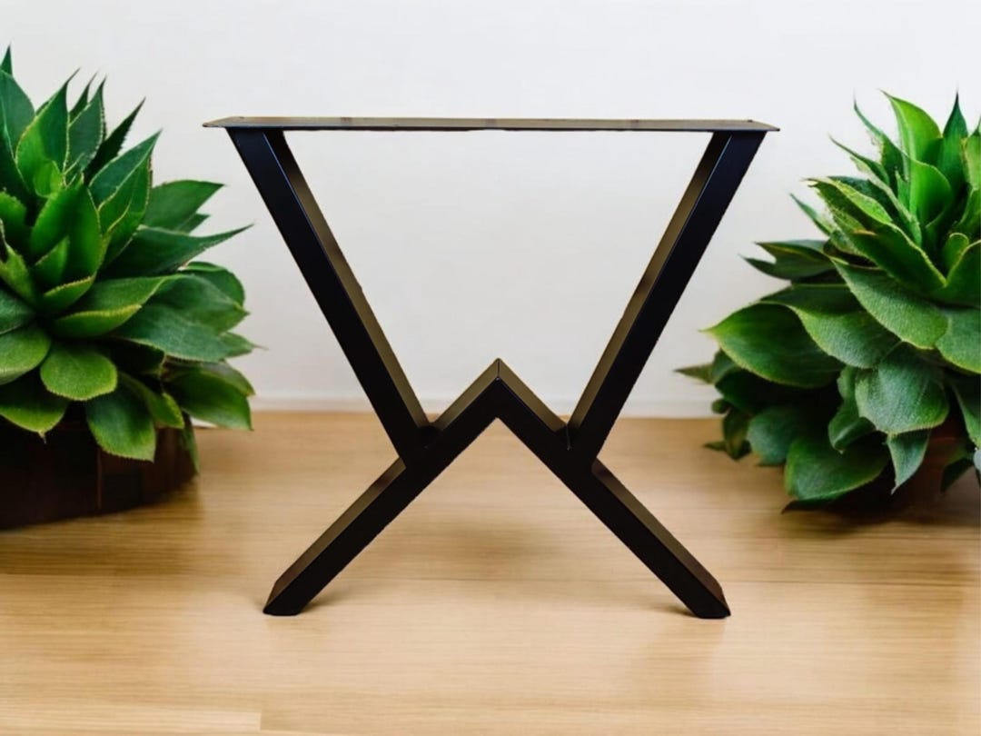 Dining Table, Metal Base, (set of 2) Table Legs, Table Base, Handmade ...