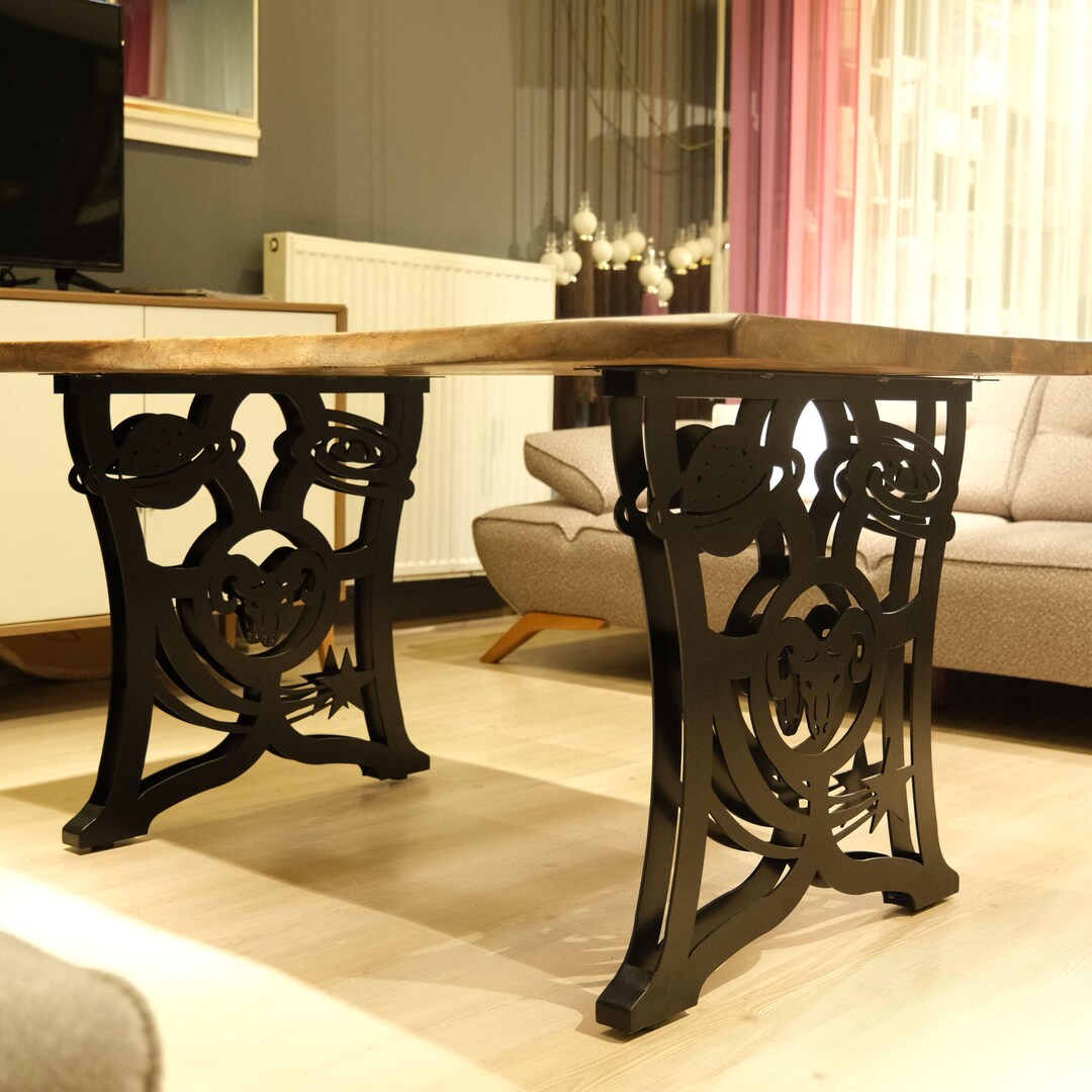 Metal Dining Room Table Legs, Farm House Table Legs for Butcher Block ...