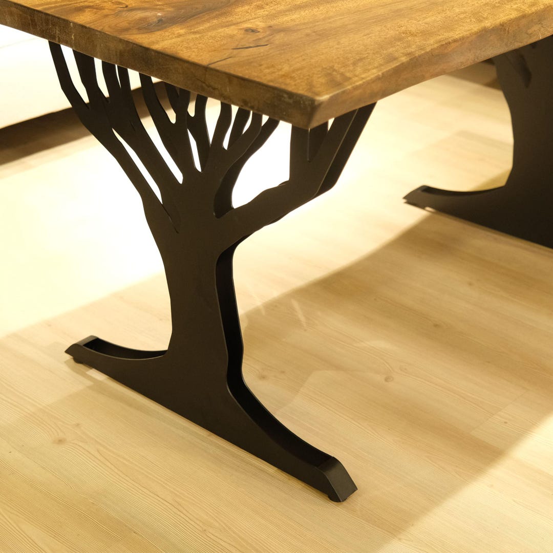 Tree Shape Metal Leg, Unique Shape Metal Table Base for Modern, Rustic ...