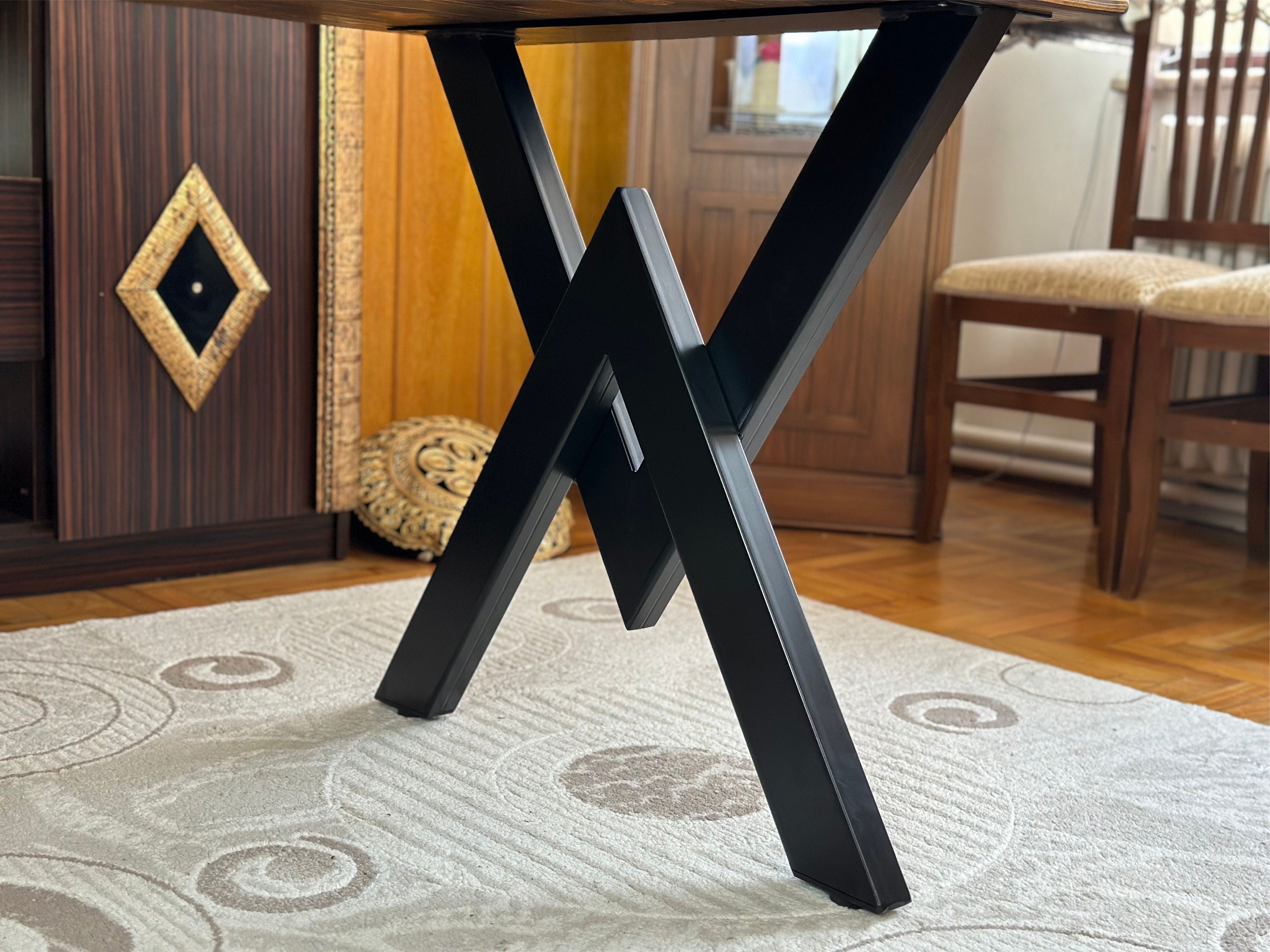 Handmade Metal Table Legs Designer Edition Unique Shape, set of 2 ...