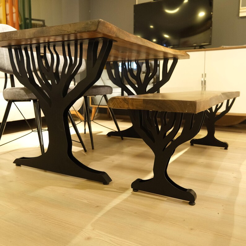 Tree Shape Metal Leg, Unique Shape Metal Table Base for Modern, Rustic ...
