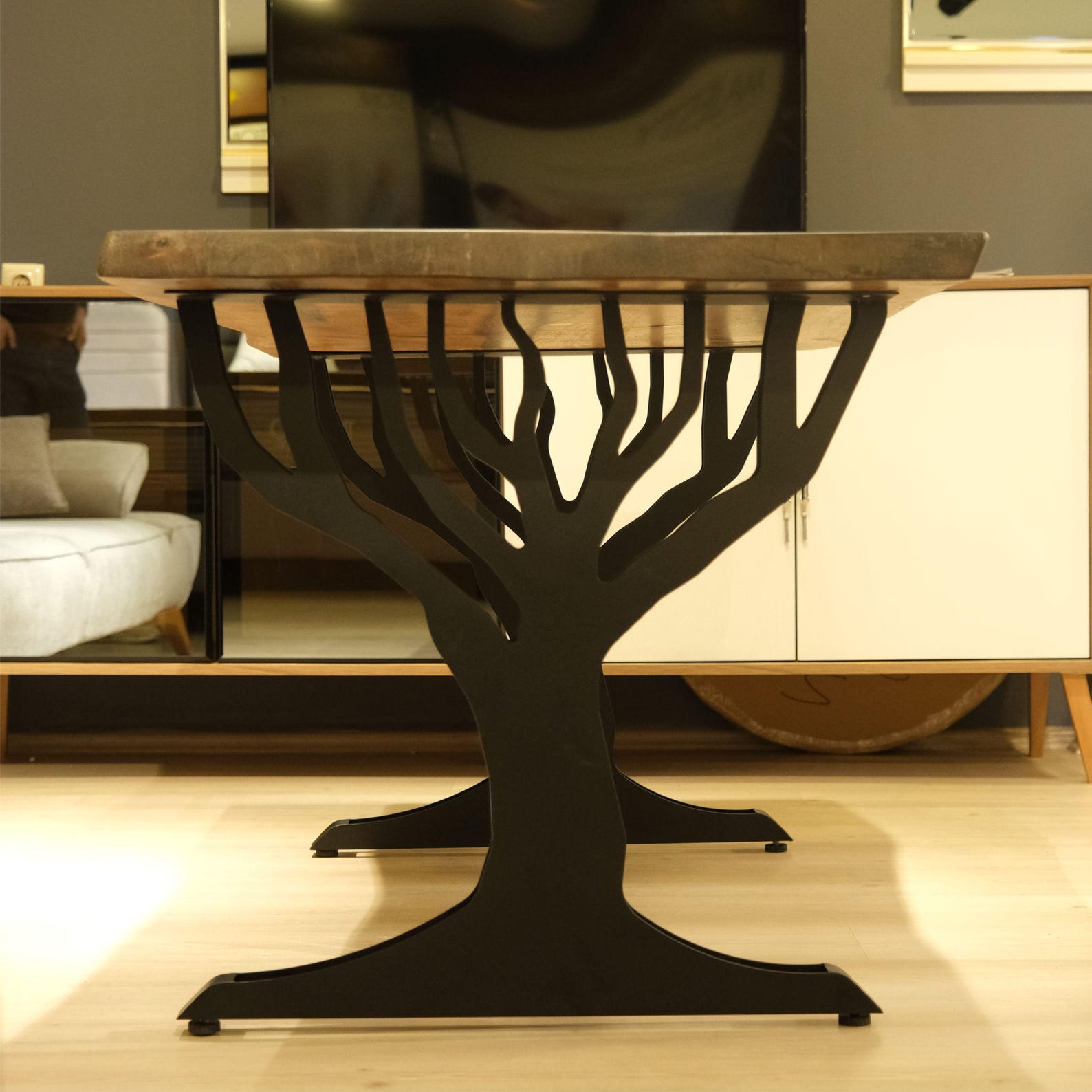 Tree Shape Metal Leg, Unique Shape Metal Table Base for Modern, Rustic ...