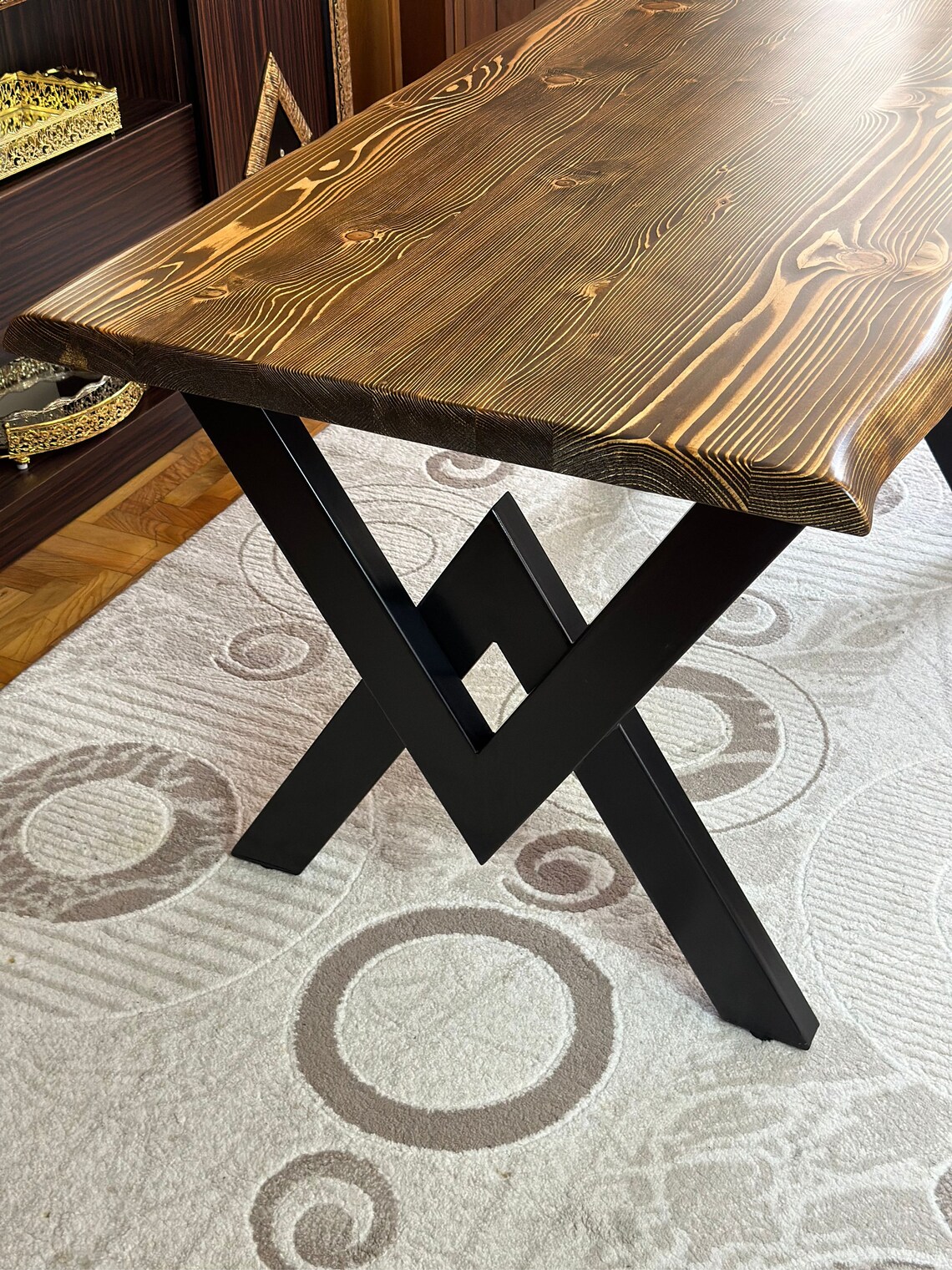 Handmade Metal Table Legs Designer Edition Unique Shape, set of 2 ...