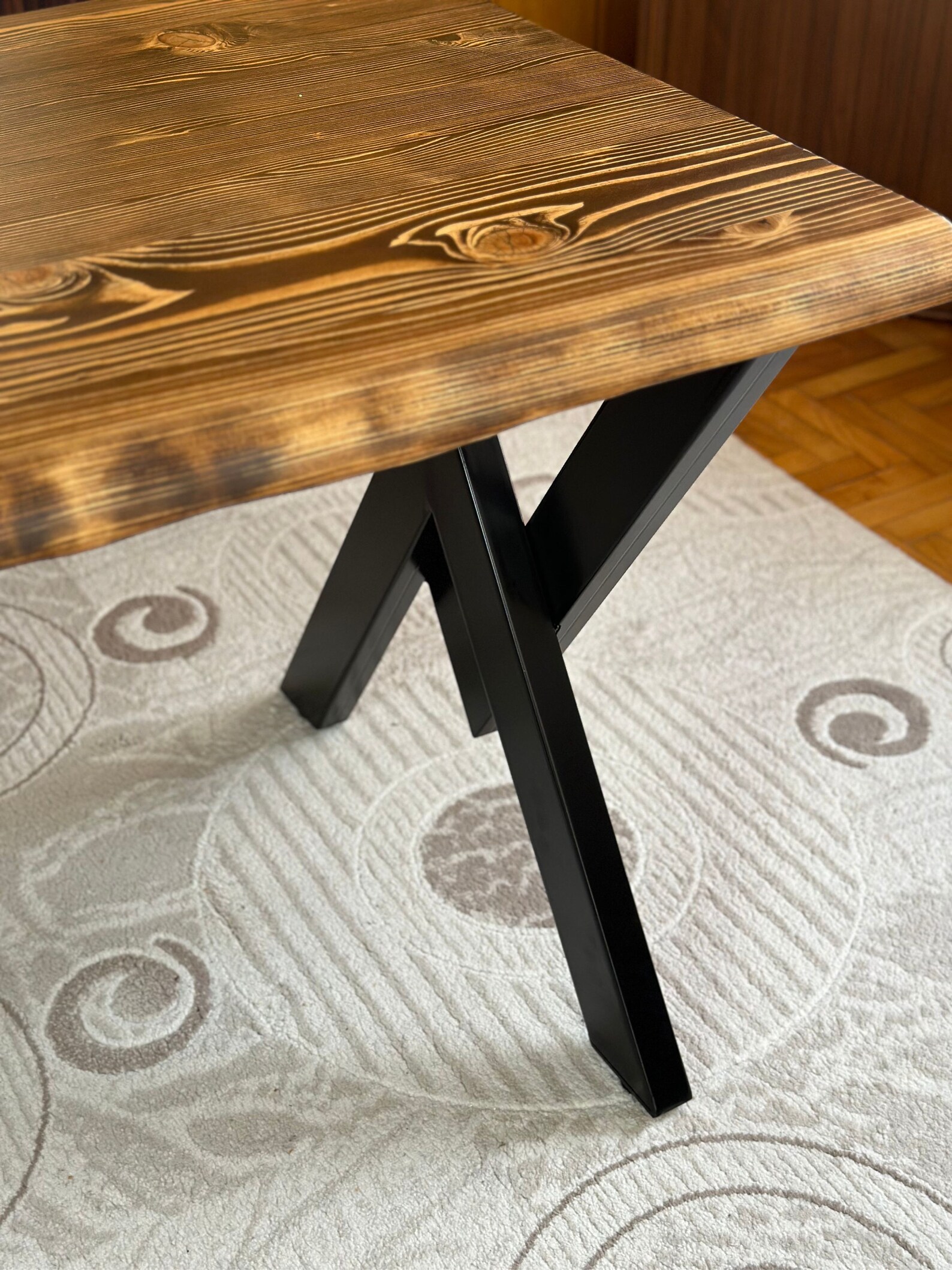 Handmade Metal Table Legs Designer Edition Unique Shape, set of 2 ...