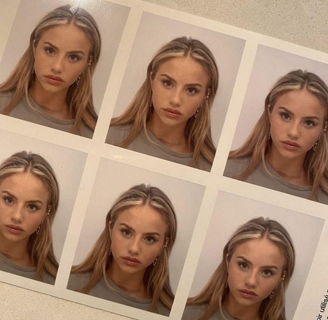 Passport Photo Prints: Official 35x45mm Sizing, Set of 4 - Etsy