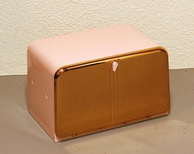 Vintage Pink Bread Box Beauty Box by Lincoln Pristine - Etsy
