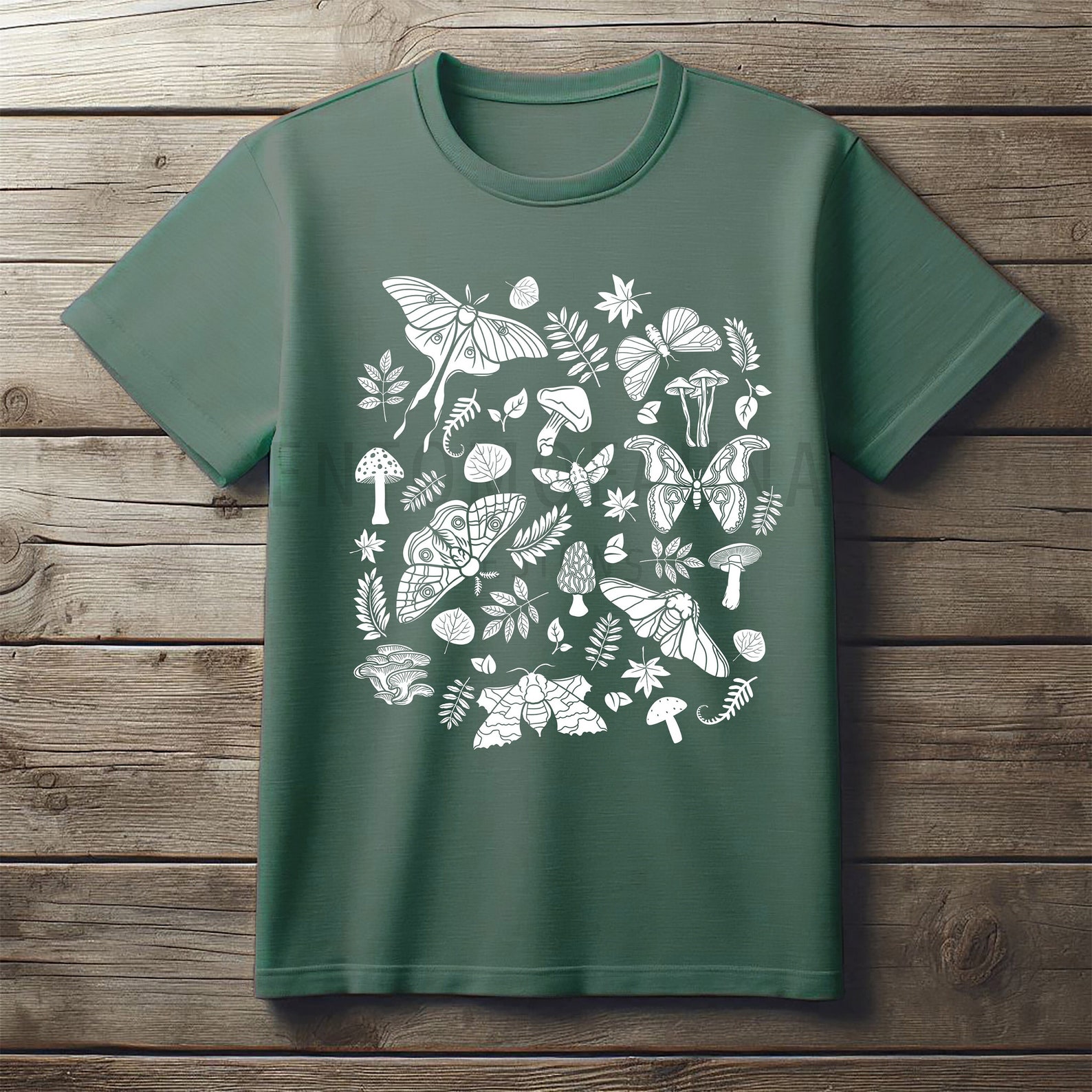 Moths and Mushrooms SVG PNG Entomology Shirt Insect Shirt Luna Moth ...