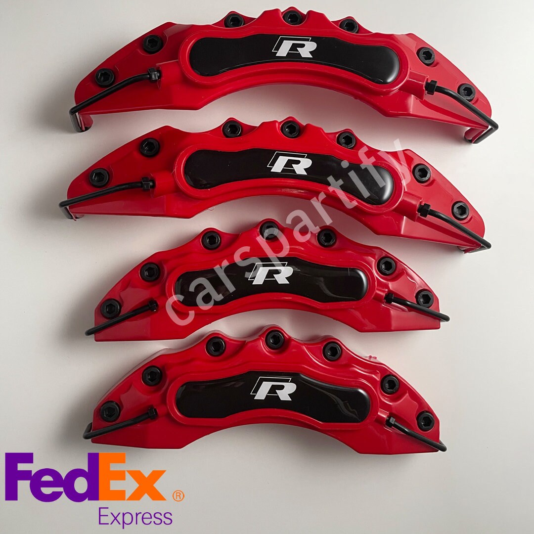 4 Pcs Red Caliper Cover R Universal Brake Disc - Etsy