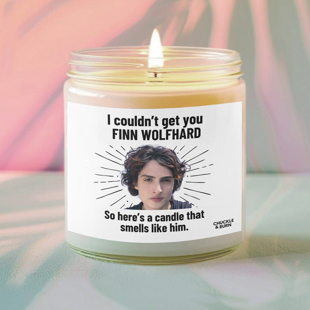 9oz Glass Smells Like Finn Wolfhard Candle | Finn Wolfhard Fan Gift ...