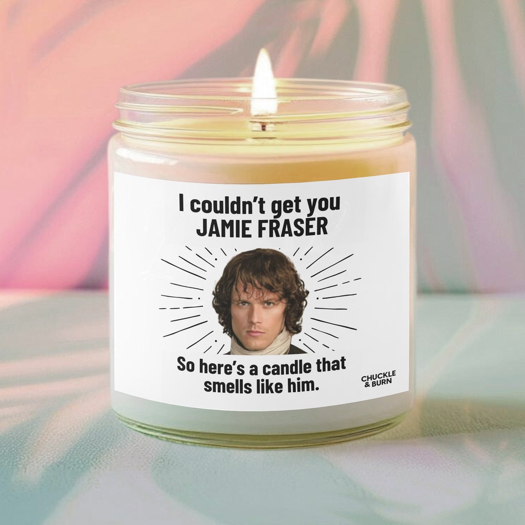 9oz Glass Smells Like Jamie Fraser Candle | Sam Heughan Outlander Fan ...