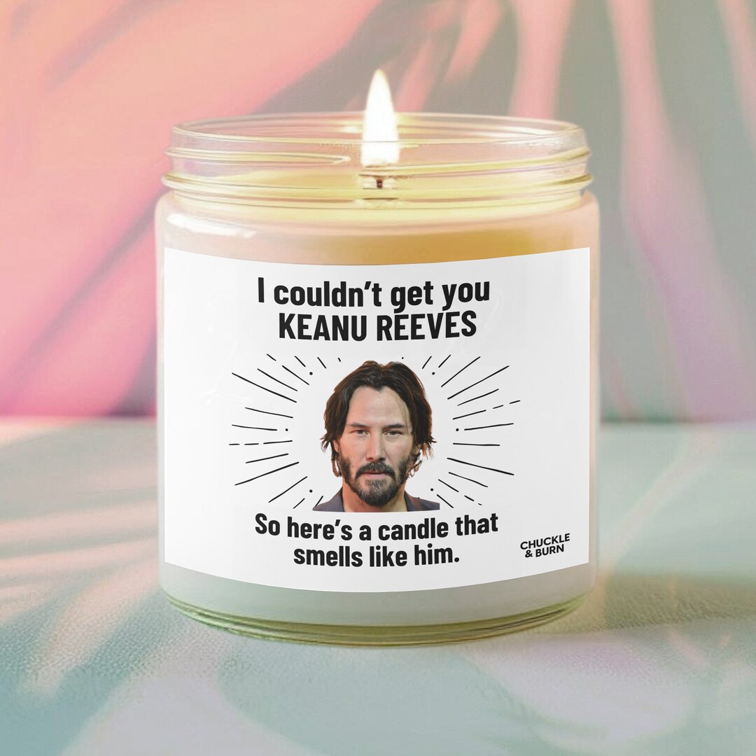 9oz Glass Smells Like Keanu Reeves Candle | Keanu Reeves Fan Gift, Best ...