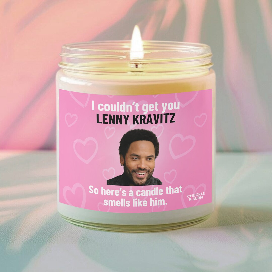Smells Like Lenny Kravitz Candle Lenny Kravitz Fan Gift, Best Friend ...