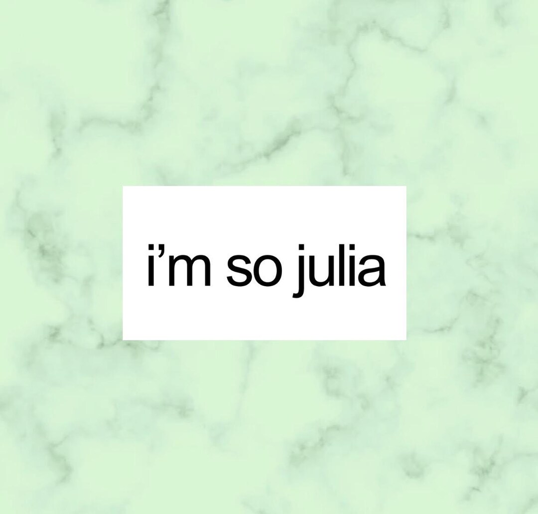 I’m so Julia Brat Vinyl Decal - Brat Decal - Brat Stickers - Charlixcx ...