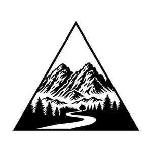 River and Mountains Vinyl Decal - River Decal - Mountain Car Decals ...