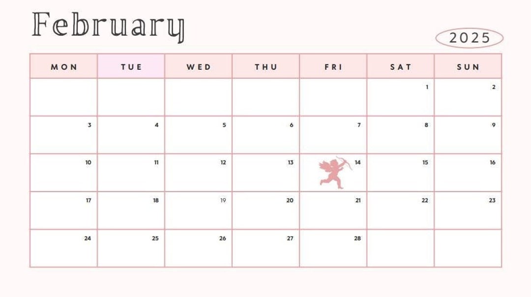 February Month Calendar Printable PDF February Calendar Print Out ...