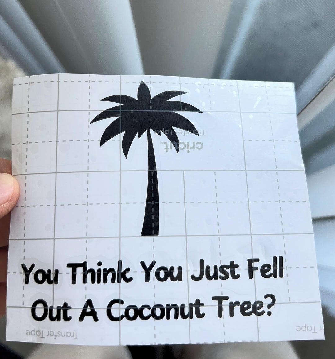 Coconut Tree Quote Vinyl Decal - Etsy