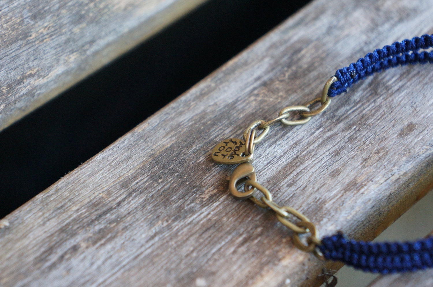 Nautical Macrame Bracelet, Handmade by Artefacet, Navy Nautical ...