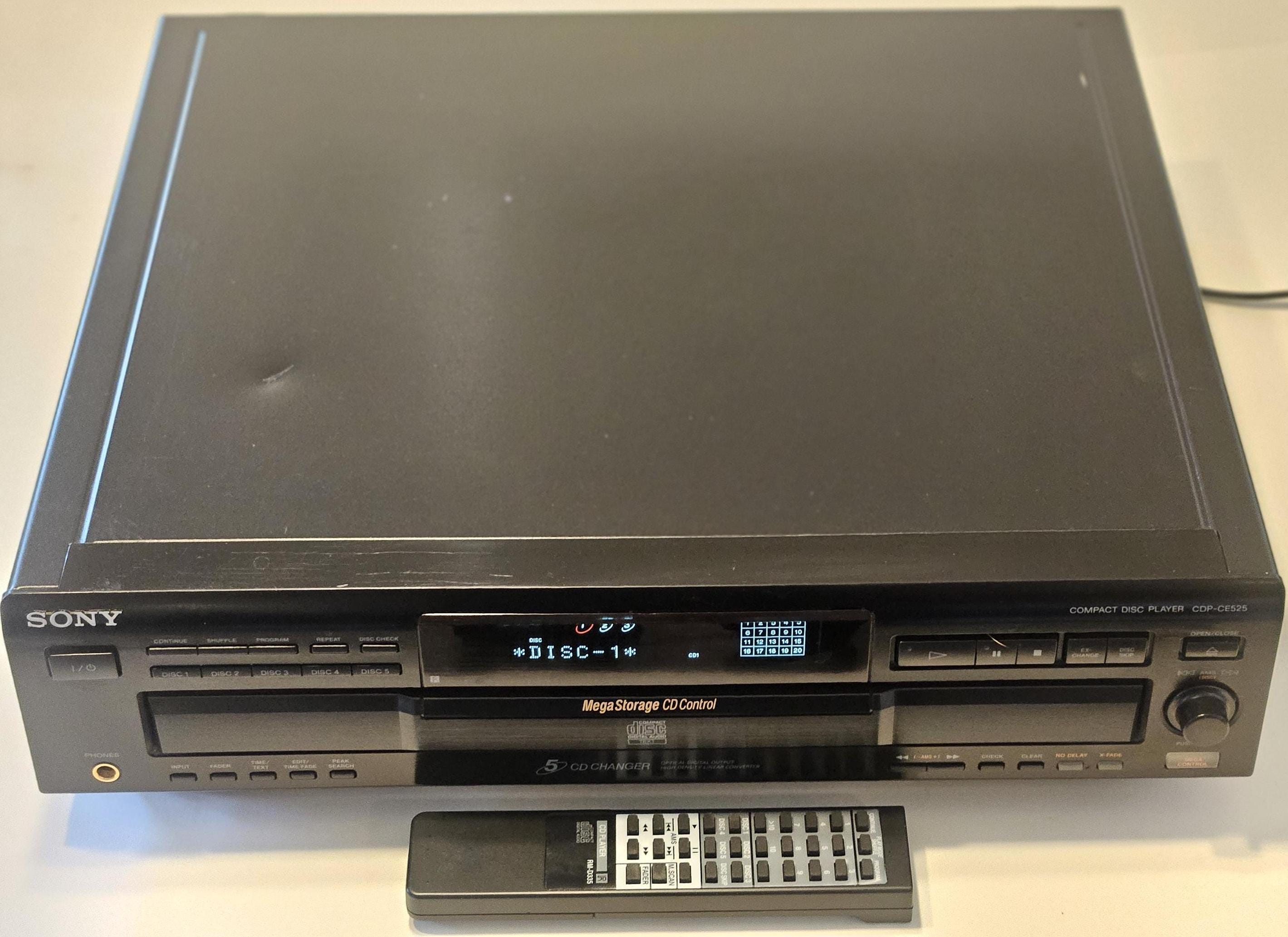 Sony CDP-CE525 5 Disc Carousel CD Changer - Etsy