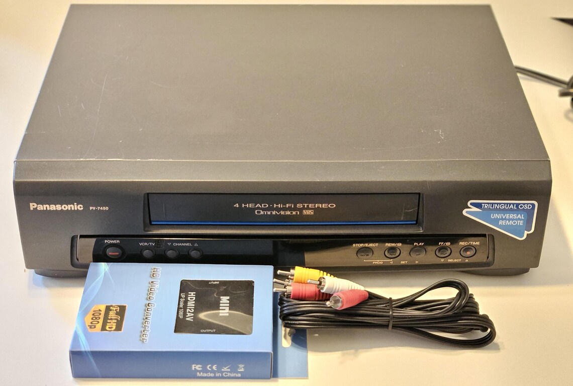 Panasonic PV-7450 Omnivision VCR VHS Player - Etsy