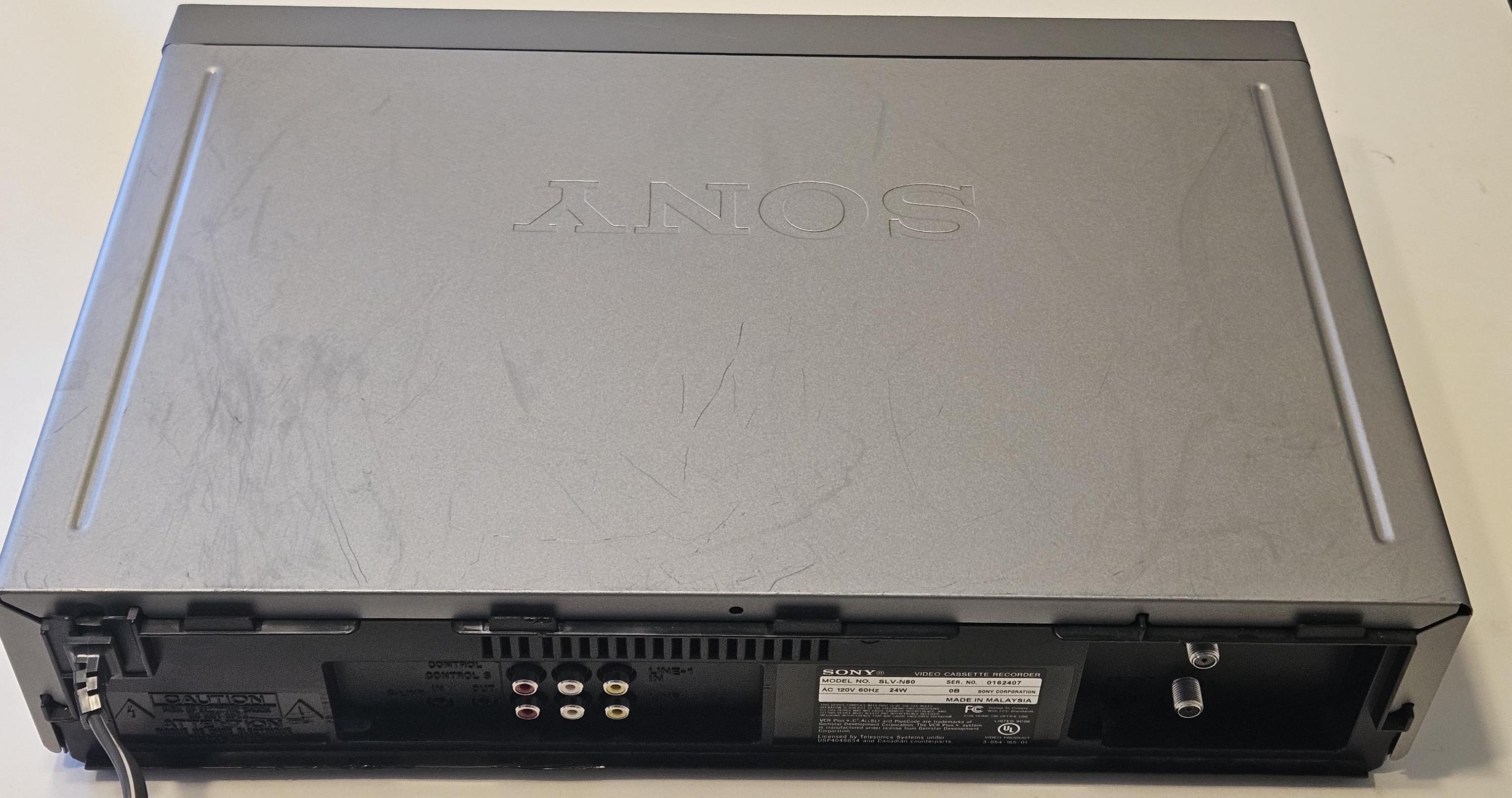 Sony SLV-N80 Hi-fi Stereo VHS VCR Player/recorder W/ Hdmi Adapter and ...