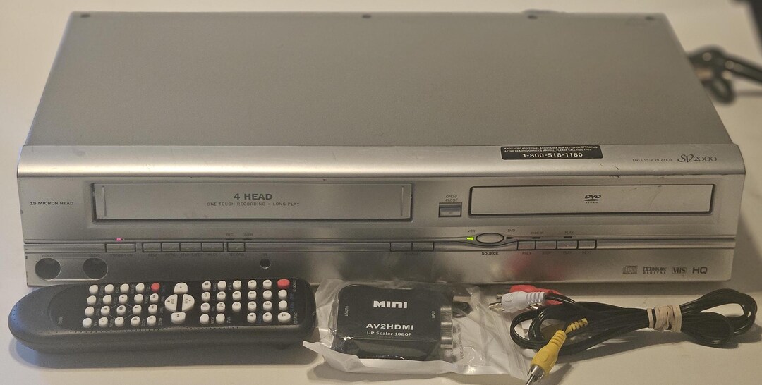 Funai SV2000 WV805 DVD VCR Combo Player - Etsy
