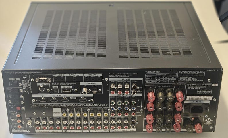 Sony STR-DA3300ES Multi Channel AV Receiver - Etsy