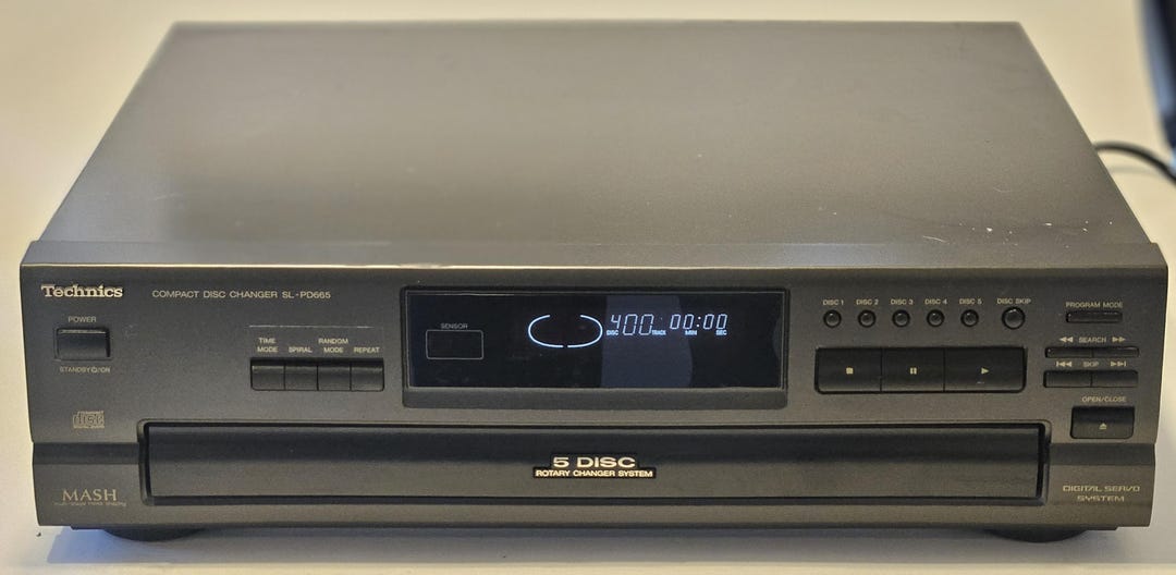 Technics SL-PD665 CD Player 5 Disc Carousel Japan - Etsy
